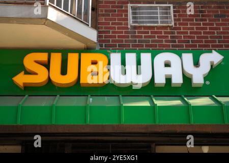 A Subway restaurant is seen in Manhattan, New York City Stock Photo - Alamy