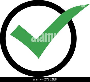 Simple emphasis check box icon. Important point. Editable vector Stock ...