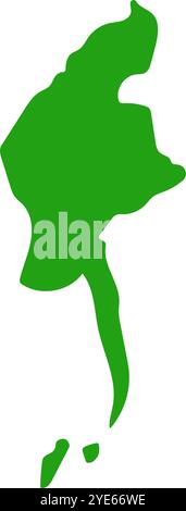 Myanmar (Burma) vector map with infographic elements, pointer marks ...