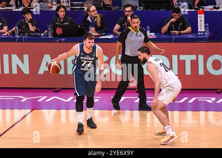 Jordan Ngatai (New Zealand) shooting a three pointer in front of the ...