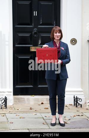 Chancellor of the Exchequer Rachel Reeves poses outside 11 Downing ...