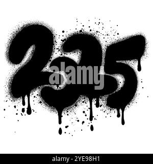 2025 new year graffiti in spray paint style Stock Vector Image & Art ...