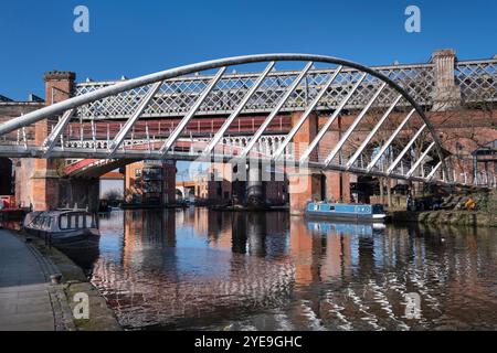 Merchants Bridge Castlefield Manchester UK Stock Photo - Alamy