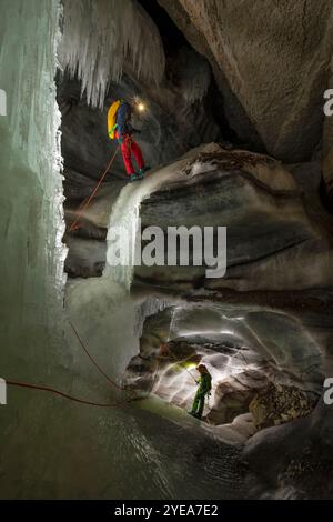 Beautiful, spectacular and unique ice caves of the European Alps. As ...