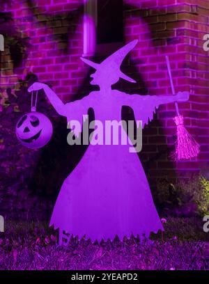 Fantasy horror Halloween. Halloween party and holiday concept. Wizard ...