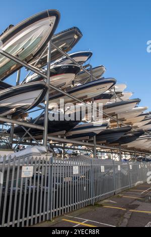 dry stack rigid inflatable boat and small boat winter storage facility ...