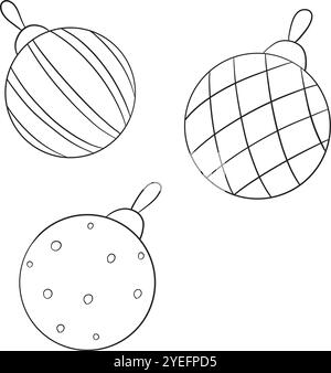 New Year Toys cartoon,black,outline icons in set collection for design ...