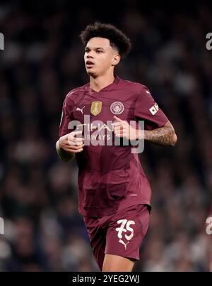 Manchester City’s Nico O'Reilly during the Emirates FA Cup Semi Final ...
