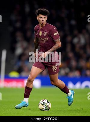 Manchester City’s Nico O'Reilly during the Emirates FA Cup Semi Final ...