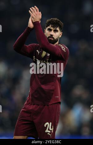 Josko Gvardiol of Manchester City applauds the fans after the game ...