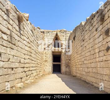 The Tomb of Clytemnestra was a Mycenaean tholos type tomb built in c ...