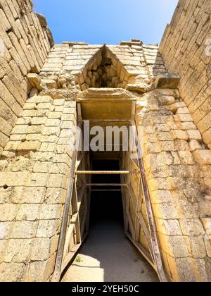 The Tomb of Clytemnestra was a Mycenaean tholos type tomb built in c ...