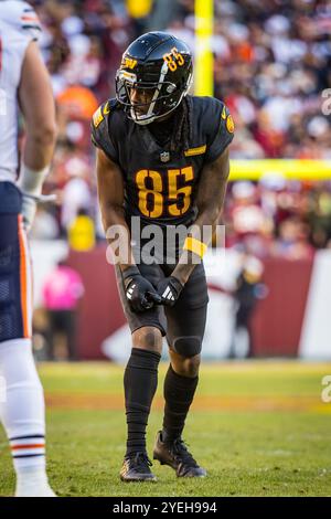 Washington Commanders wide receiver Noah Brown (85) works out during ...