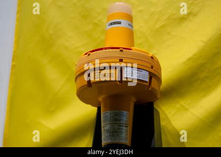 Close-up of an emergency position-indicating radio beacon (EPIRB ...