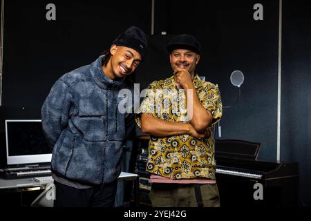 EDITORIAL USE ONLY Jordan Stephens (left) reunites with CEO of Audio ...