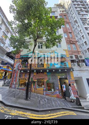 Brooklyn bar and grill on Graham Street, Soho, Central, Hong Kong Island, Hong Kong, China Stock ...