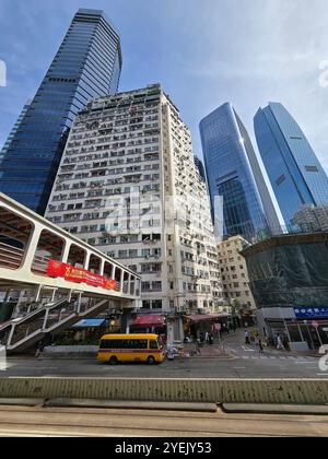 Changing skyline in Quarry Bay, Hong Kong Stock Photo - Alamy