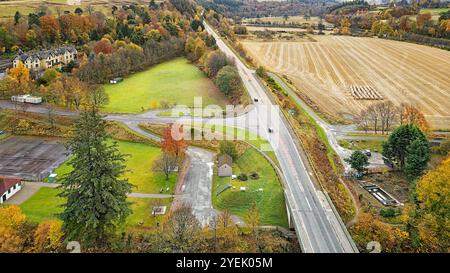 Craigellachie Moray Scotland autumn coloured trees the hotel and the ...