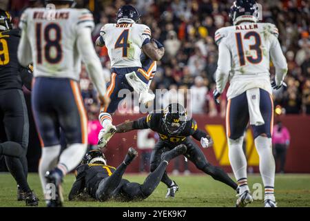 Washington Commanders safety Quan Martin (20) enters the field after ...