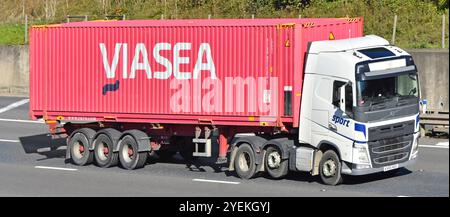 Norwegian Container Transport Stock Photo - Alamy
