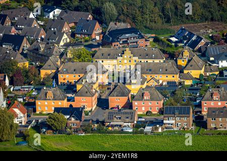 Luftbild, Wohnhäuser in Bork, Selm, Münsterland, Nordrhein-Westfalen ...