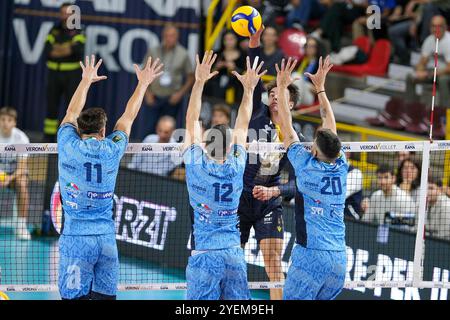 Francesco Sani (Rana Verona) during Cisterna Volley vs Rana Verona, Volleyball Italian Serie A ...