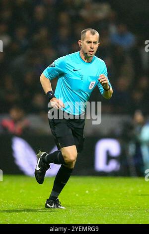 Referee Peter Bankes during the Arsenal v Manchester City Carabao Cup ...
