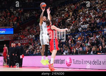 Matt Morgan (Virtus Segafredo Bologna) during Banco di Sardegna Sassari ...