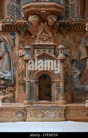 Architectural Detail of Polychrome Stone Renaissance Altar or Side ...