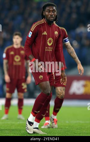Olimpico Stadium, Rome, Italy - Manu Kone of AS Roma during Serie A ...