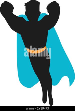 Superhero Dad Icon Design Template Isolated Vector Stock Vector Image ...