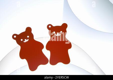 Bear cut-out word cards Stock Photo - Alamy