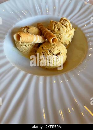 Turron ice cream Stock Photo - Alamy