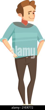 happy man cartoon icon image Stock Vector Image & Art - Alamy