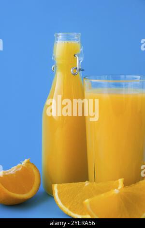 Juice bottle fresh fruit juice exempted clipping plate Stock Photo - Alamy