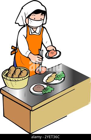 Preparing school lunch Stock Photo - Alamy