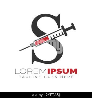 Letter J Injection Logo Design. Alphabet J Syringe icon illustration ...