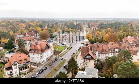 Drohnenansicht vom Mexikoplatz in Berlin Zehlendorf am 5. Januar 2026 ...