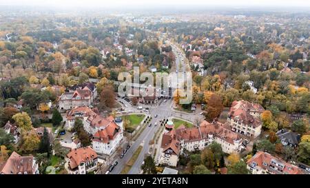 Drohnenansicht vom Mexikoplatz in Berlin Zehlendorf am 5. Januar 2026 ...