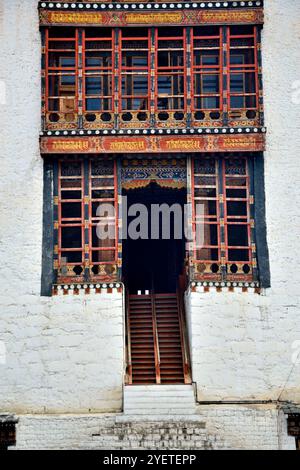 Partial view of the King's Palace also known as Dechencholing Palace ...