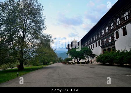 Partial view of the King's Palace also known as Dechencholing Palace ...
