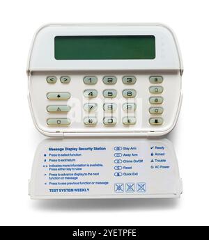 Home Security System Keypad Cut Out on White Stock Photo - Alamy