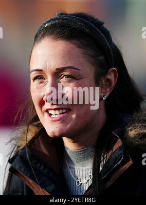 Trainer Rebecca Menzies at Wetherby Racecourse. Picture date: Friday ...