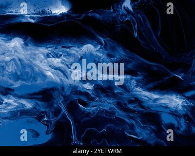 Abstract ocean landscape. Original painting. Hand drawn, impressionism ...