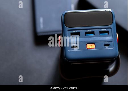 A set of power banks. Powerful USB batteries Stock Photo - Alamy