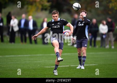 New Zealand's Cortez Ratima during the team run at Scottish Gas ...