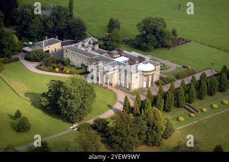 An aerial view of Willey Hall near Broseley in Shropshire England Stock ...