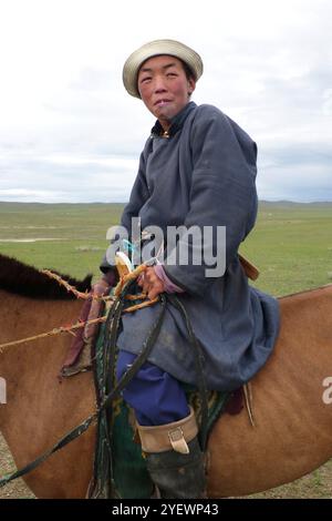 Mongolian boy riding, Mongolian steppe, Elsen, Mongolia Stock Photo - Alamy