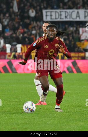 Olimpico Stadium, Rome, Italy - Manu Kone of AS Roma during Uefa Europa ...