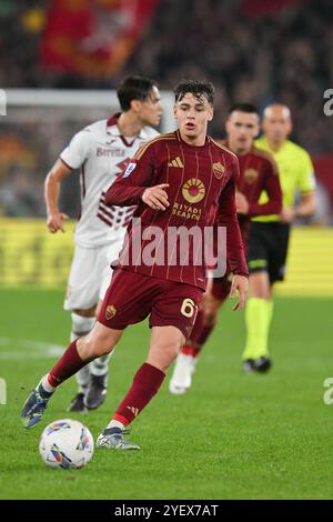 Olimpico Stadium, Rome, Italy - Niccolo Pisilli of AS Roma celebrates ...